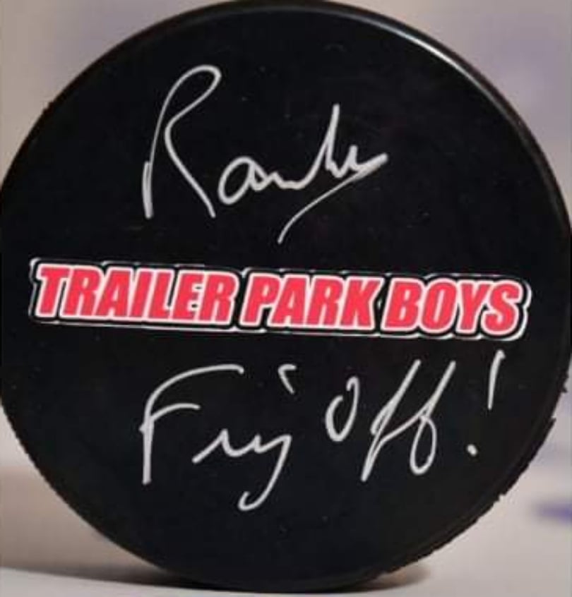 Autographed Randy Bo Bandy Hockey Puck – CardBreakNL